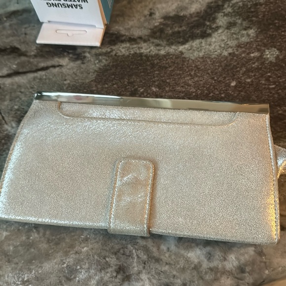 HOBO | Bags | Hobo Clutch And Folding Wallet Wallet In Silver | Poshmark